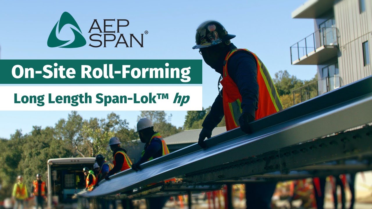 Long Roof Span? AEP Span’s On-Site Solution Is the Answer! - YouTube