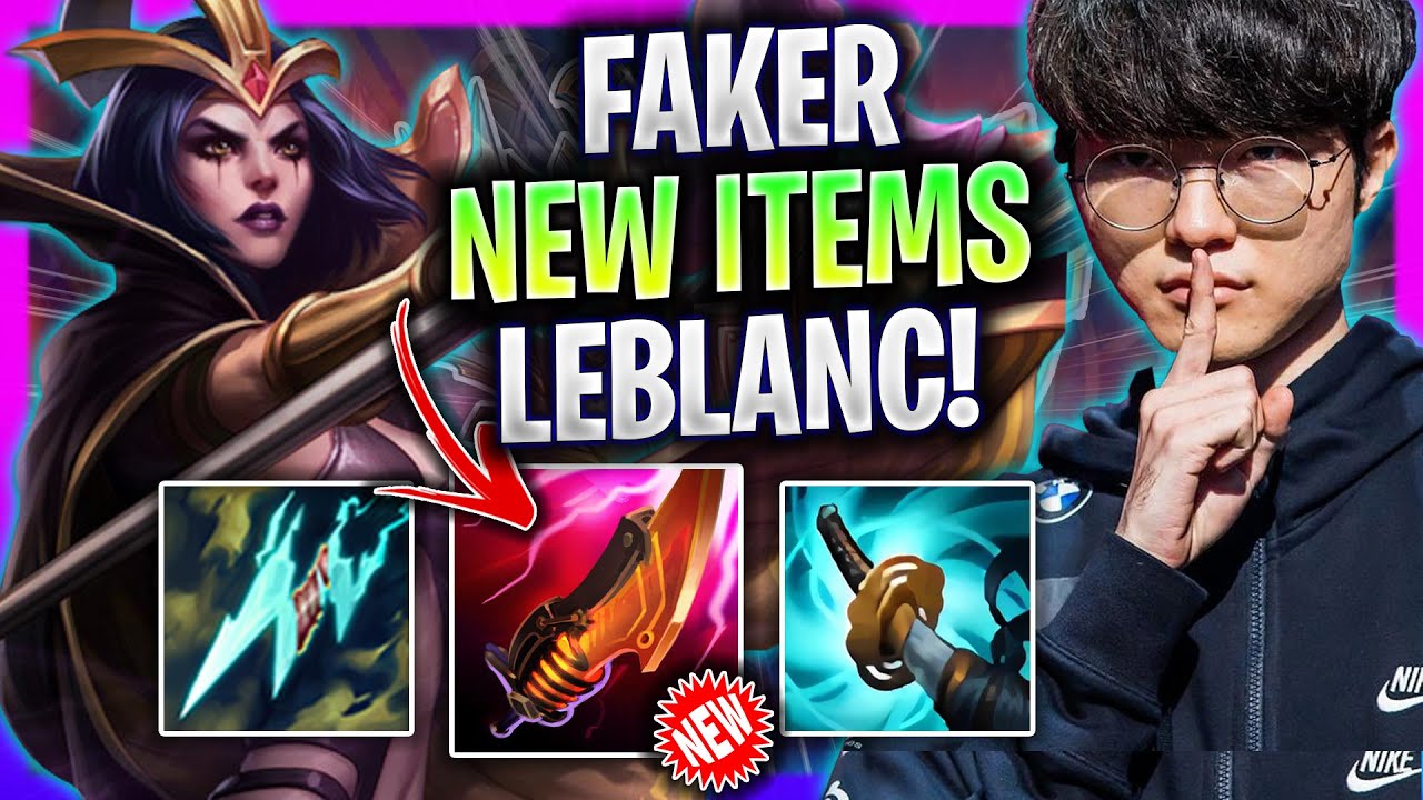 FAKER TRIES LEBLANC WITH THE NEW ITEMS! - T1 Faker Plays Leblanc Mid vs ...