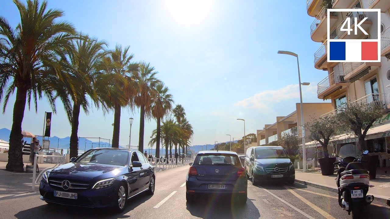 Driving French Roads from Cannes France to Frejus 🇫🇷 Driving in ...