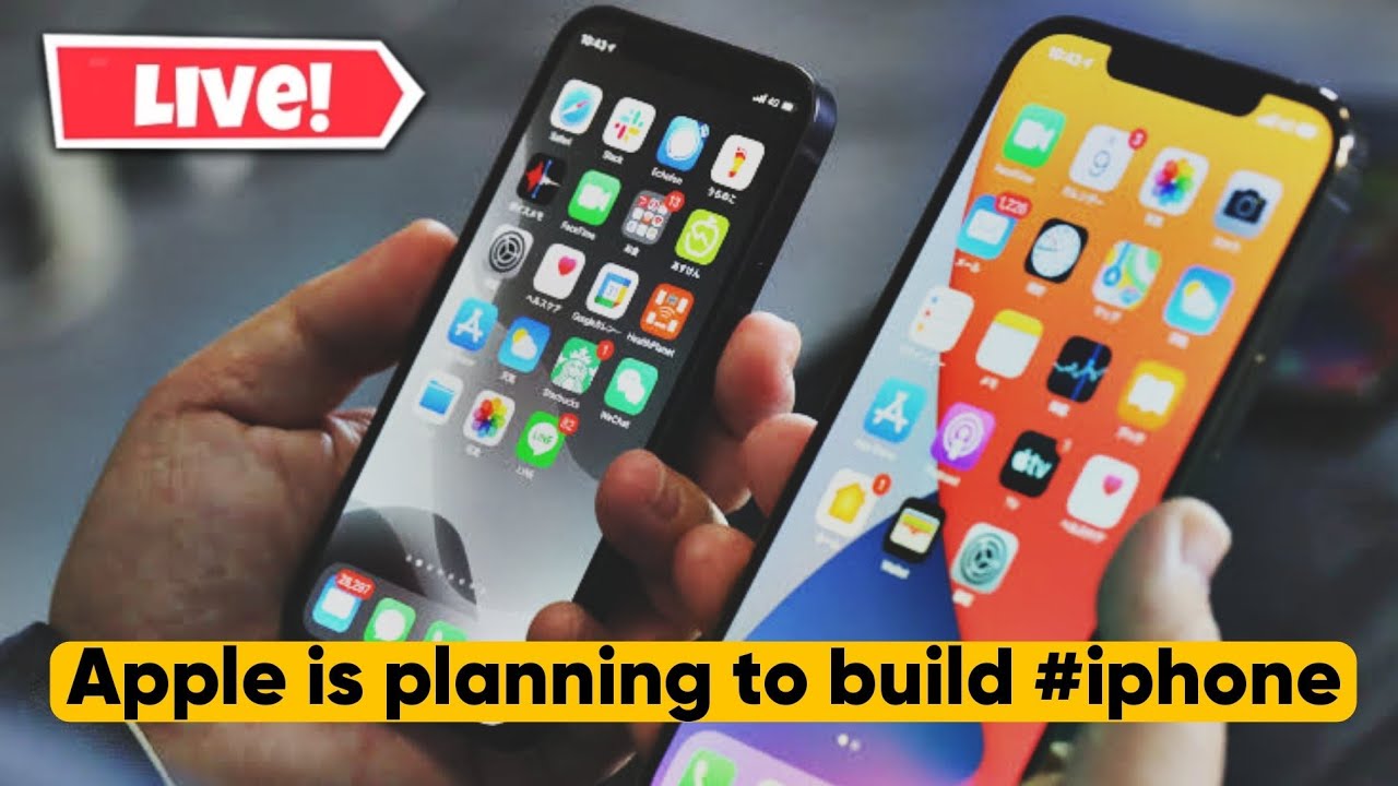 🔴Live Apple is planning to build #iphone - YouTube