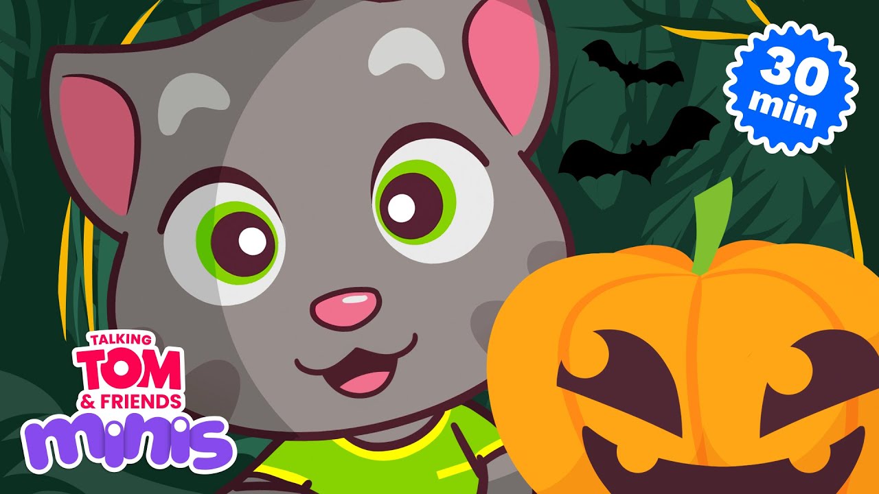 That's SUPER Spooky! 👻🎃 Talking Tom & Friends Minis and Talking Tom ...
