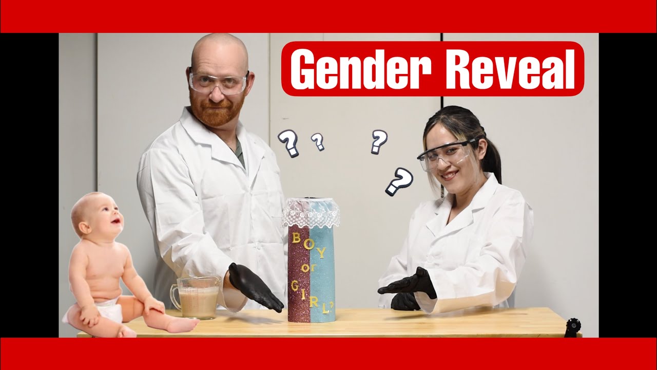 Gender Reveal Science Experiment! 👩‍🔬👨‍🔬💕 - YouTube