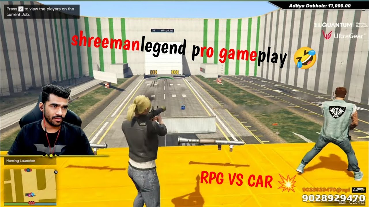 RPG VS CAR || shreemanlegend next level gameplay 🤣#shreemanlegendlive # ...