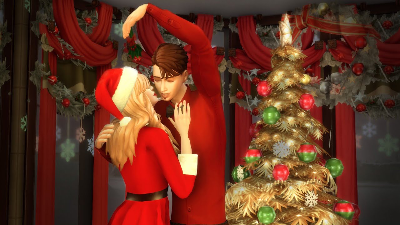 Mistletoe Kiss 🎄Pt. 2 | Sims 4 Love Story - YouTube