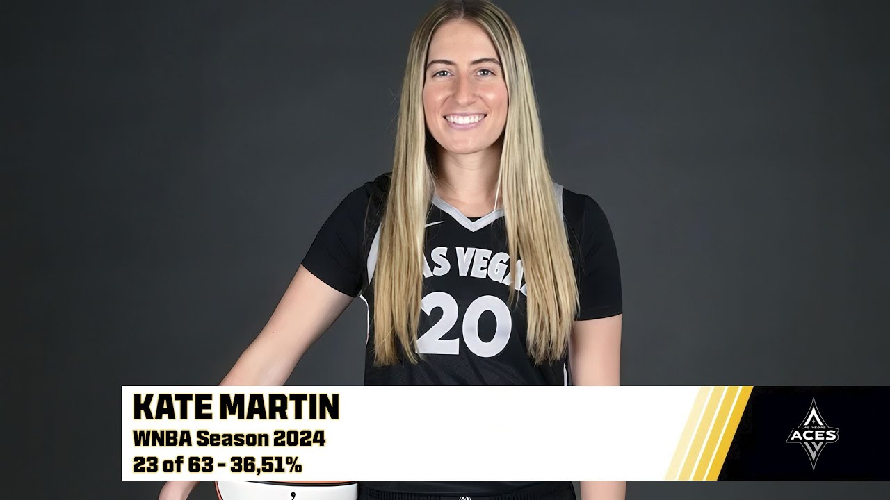 Every KATE MARTIN Three Point Made in Las Vegas 2024 Season - YouTube