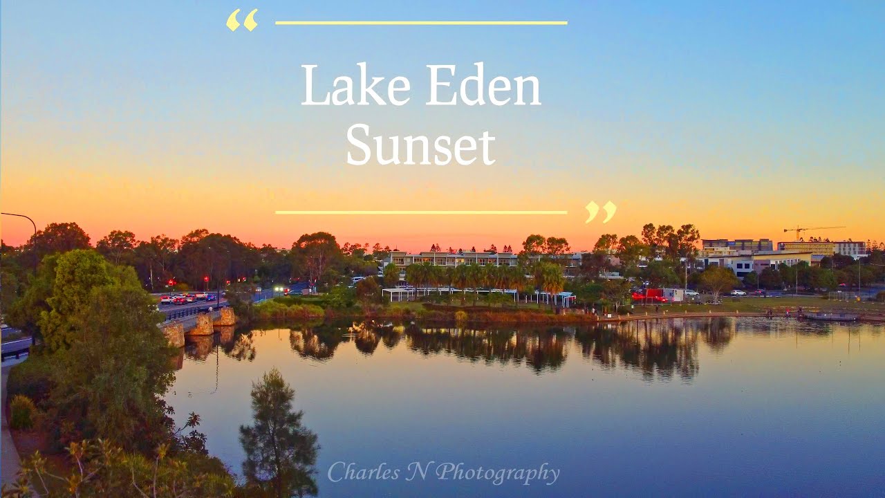 Lake Eden Sunset Arial Views - YouTube