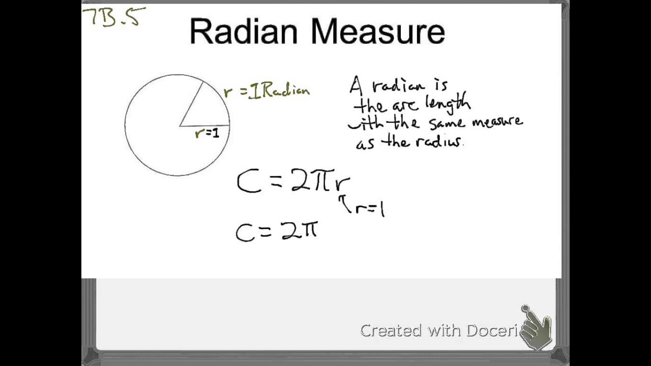 Radian Measure and Converting with Degrees - YouTube