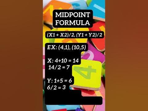 Midpoint Formula | Algebra 1 | SAT Math | #maths | #shorts - YouTube