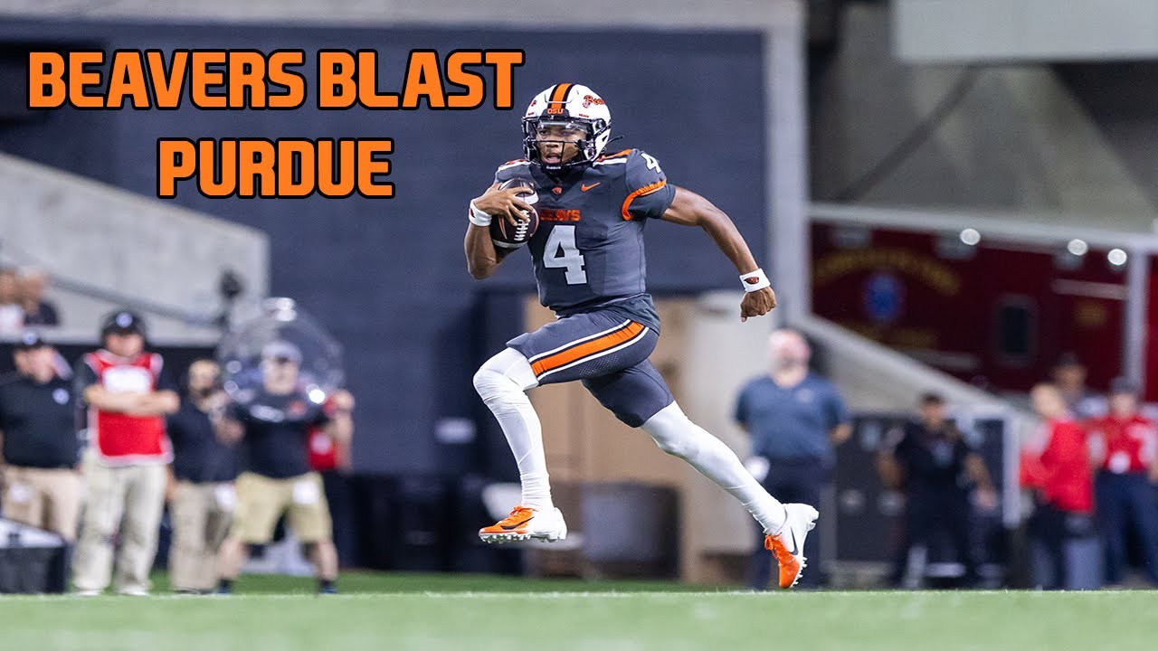 Oregon State Blasts Purdue 38-21 | Dirt & Sprague - YouTube