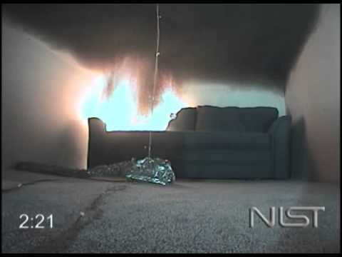 Sofa Compartment Burn with Open Door - YouTube