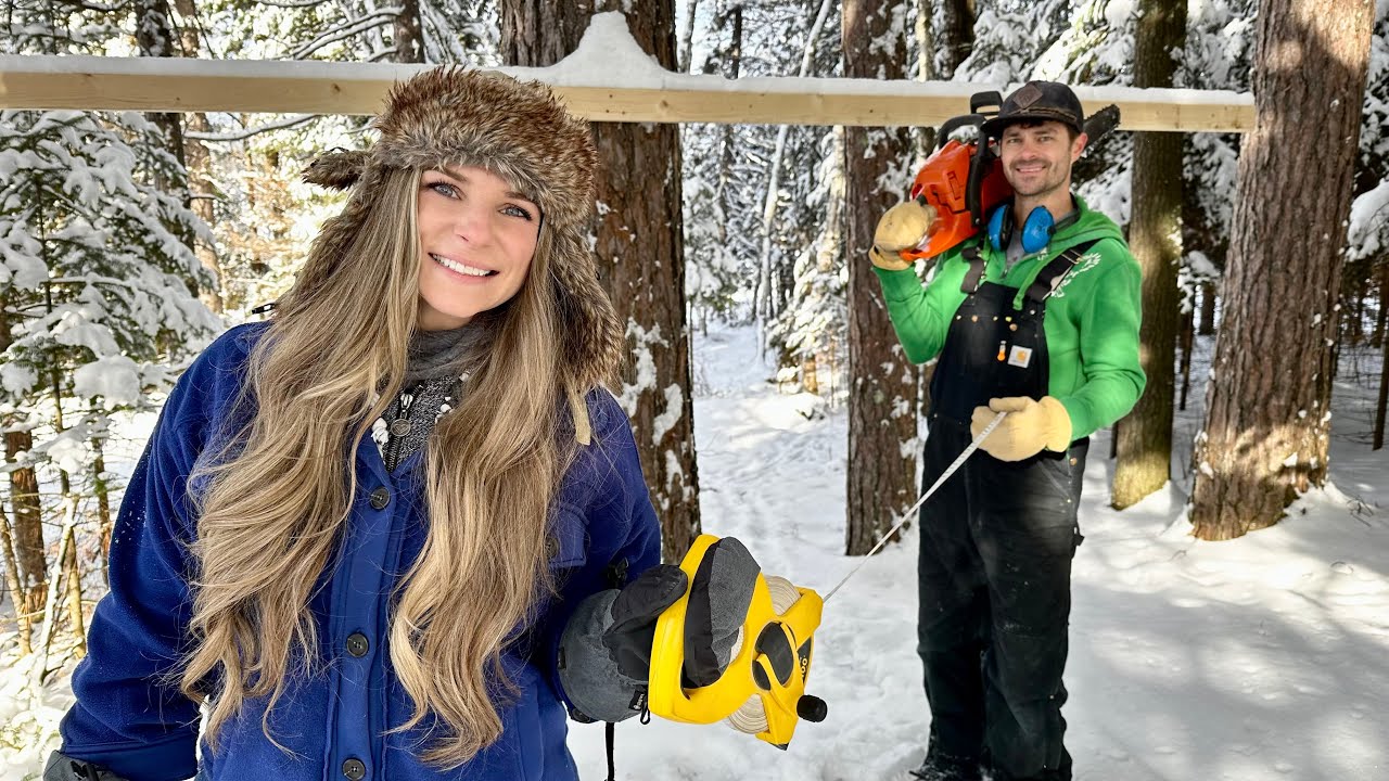 Treehouse Tent Site: Clearing the Land and Measurements! | Ep: 2 - YouTube
