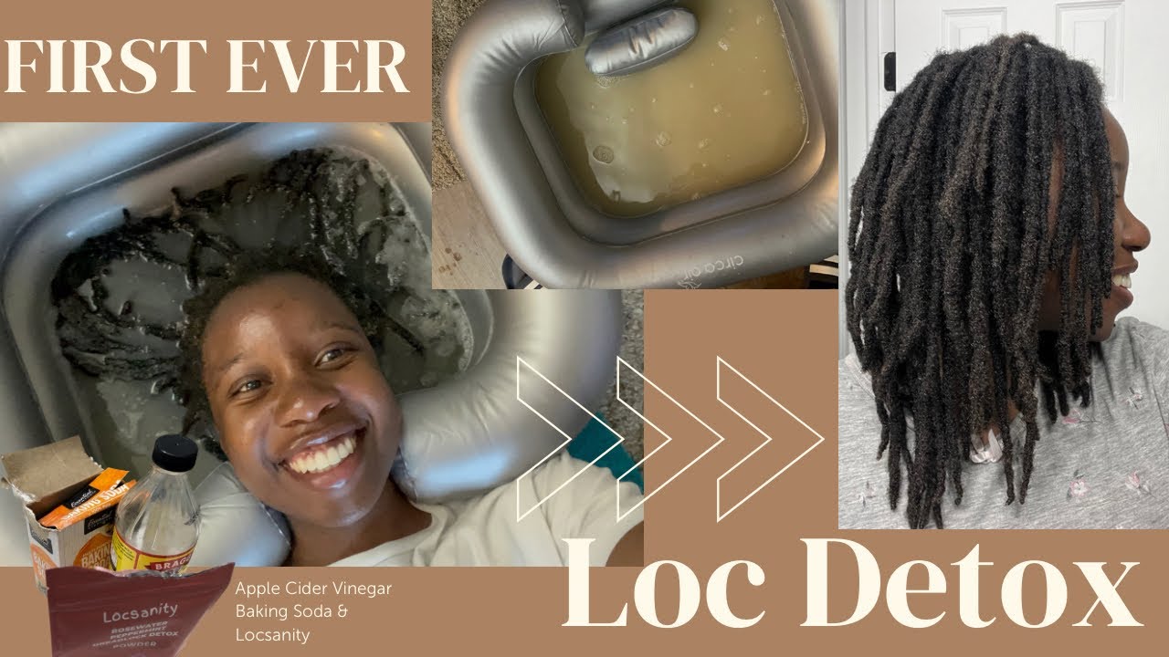 My First LOC DETOX on 3 year old locs | ACV rinse on locs - YouTube