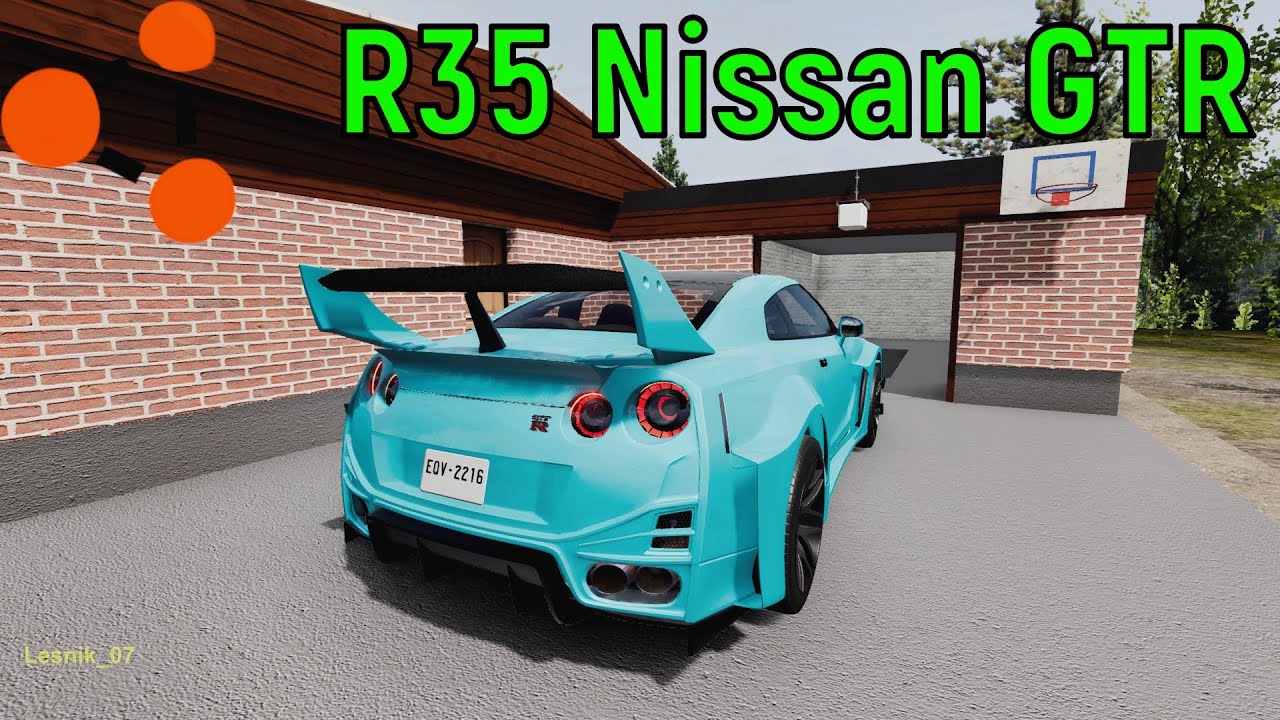 REVIEW R35 Nissan GTR - BeamNG.drive - YouTube