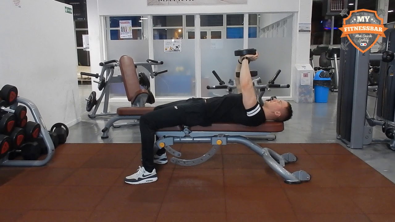 Pull-over avec haltère [PECTORAUX/DOS] - YouTube