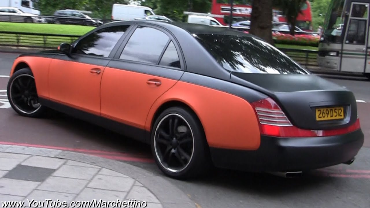 RRR Maybach 57 - Matte Black/Orange - YouTube