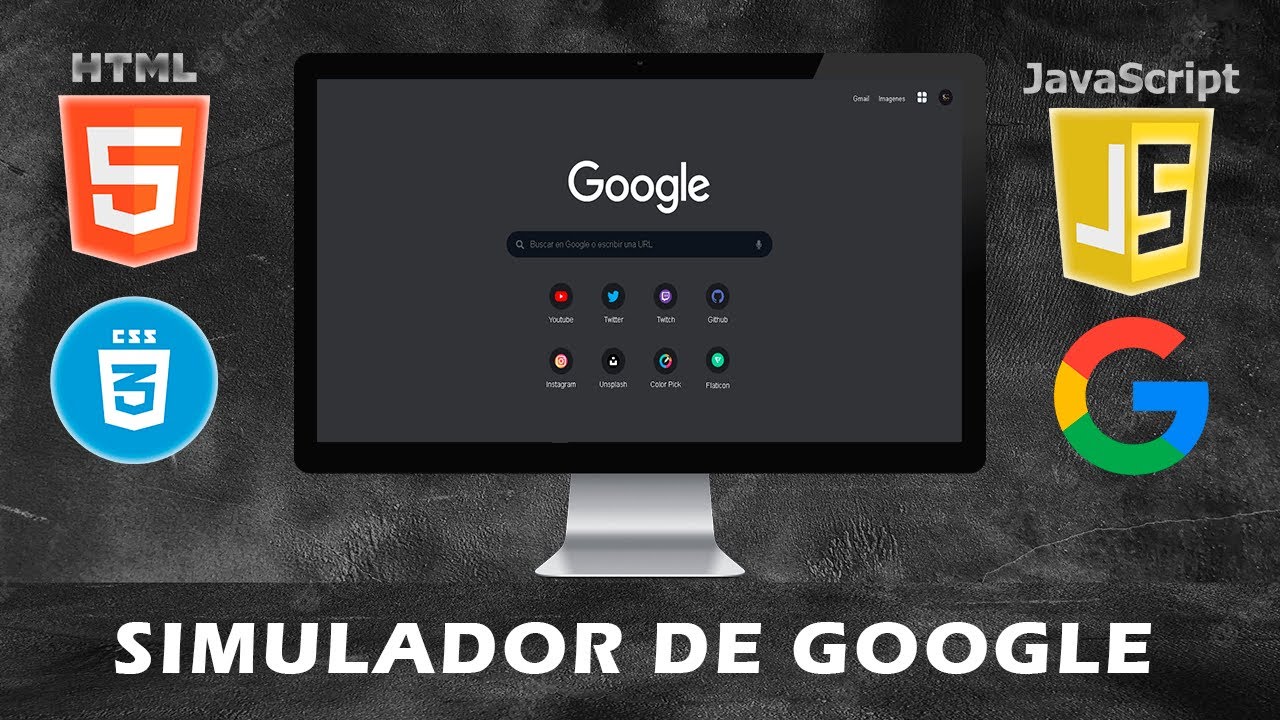 ASI HICE UN SIMULADOR DE GOOGLE CON HTML, CSS Y JS - YouTube