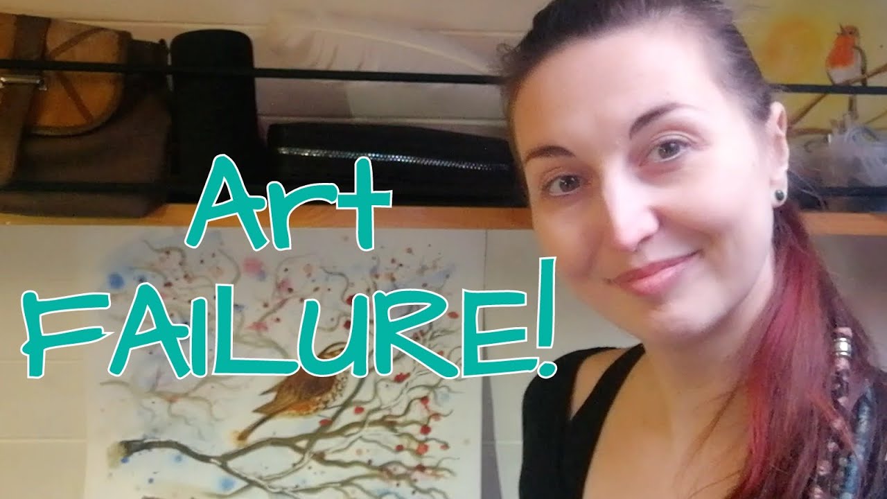 My first art FAILURE of the year! Don't give up! - YouTube