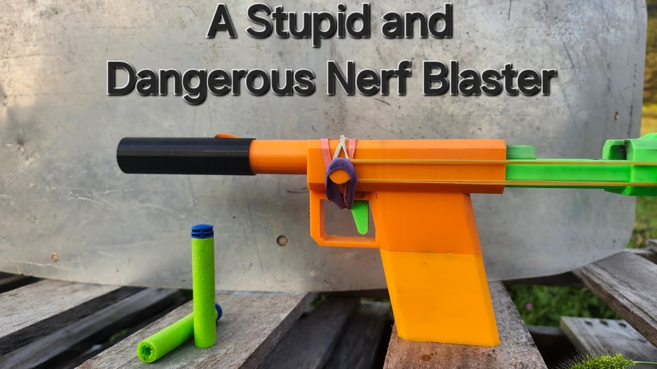 A Nerf blaster powerd by muzzle loader primers - YouTube