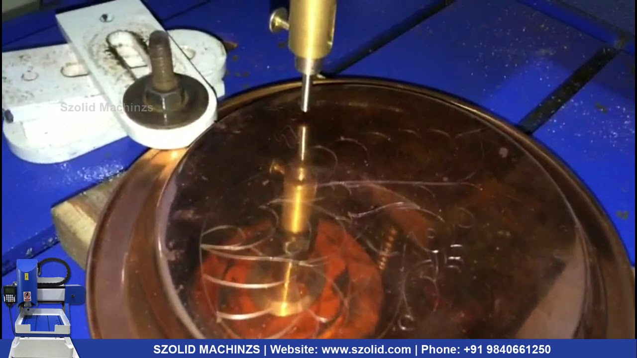 CNC Router Copper Engraving Machine @Szolid Machinzs - YouTube