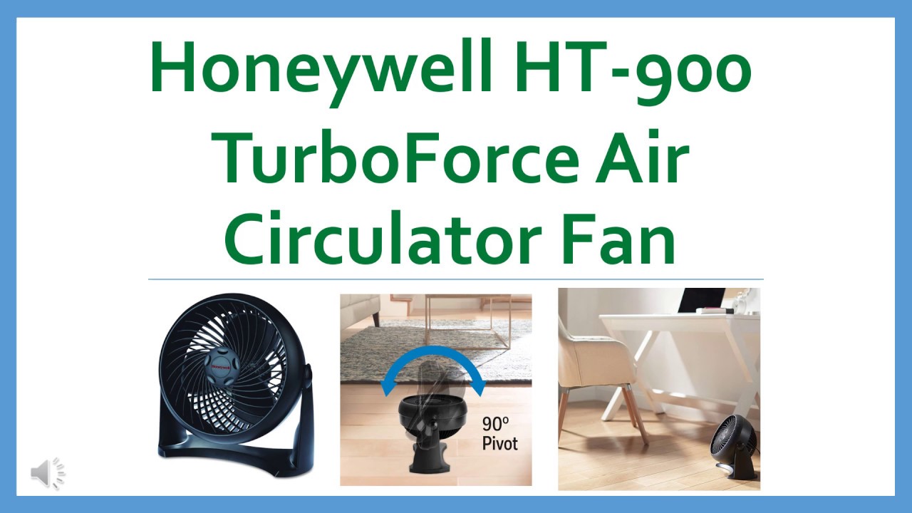 Honeywell HT 900 TurboForce Air Circulator Fan - YouTube