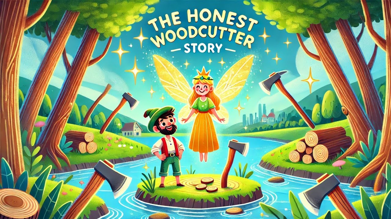 Honest Woodcutter and the Magical Fairy | Inspiring Moral Story ...
