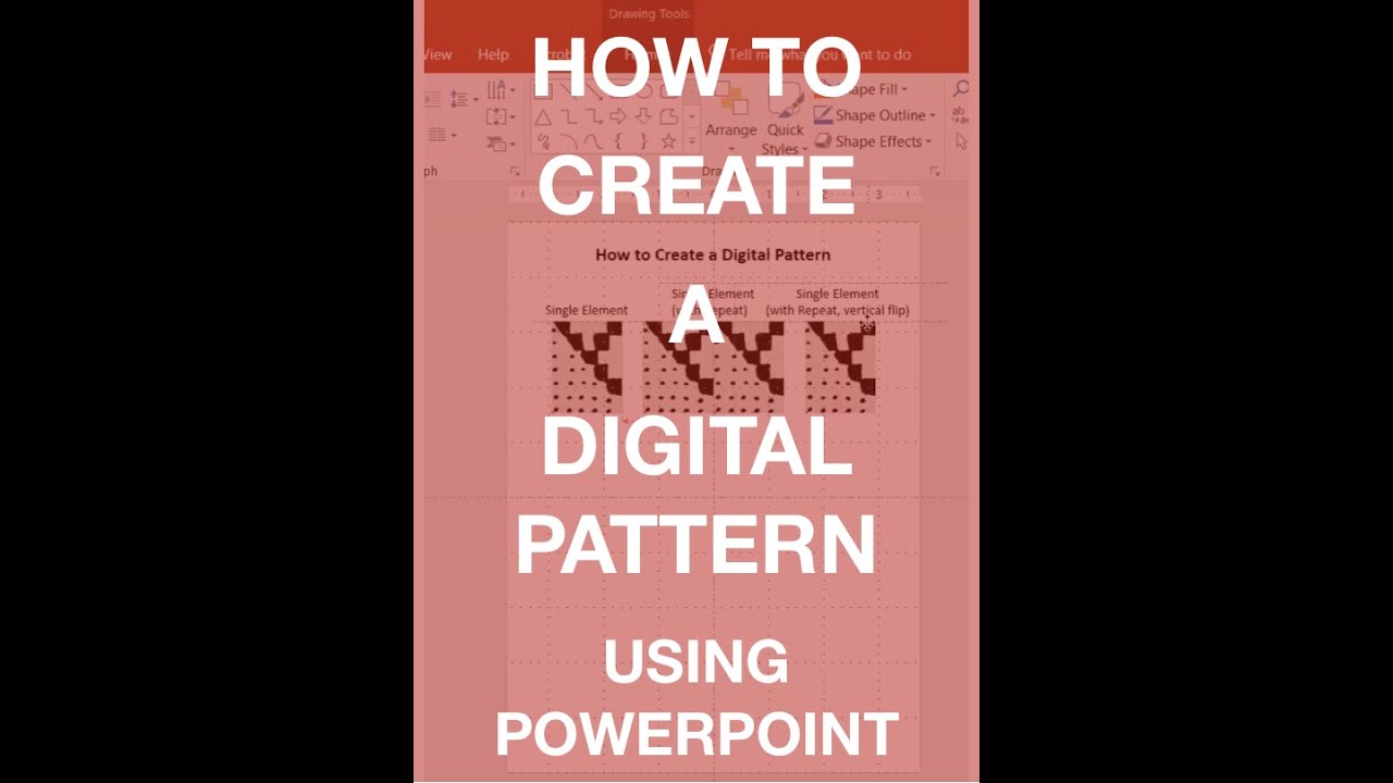 How to Make a Digital Pattern Using Powerpoint - YouTube