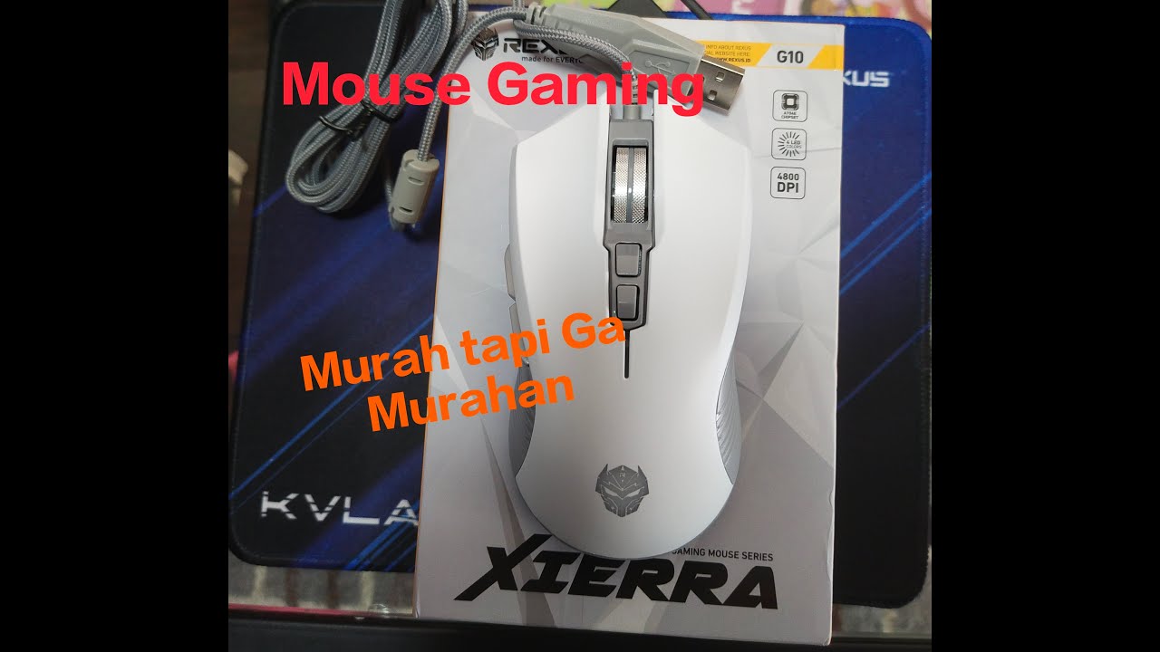 Review | Mouse Gaming Rexus Xiera G10 dan Mouse Pad Rexus KVLAR | Murah ...
