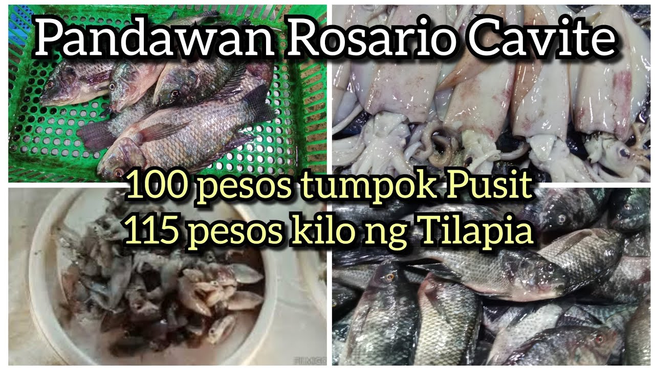 Nakabili tayo ng murang isda Tilapia at tumpok na Pusit sa Pandawan ...