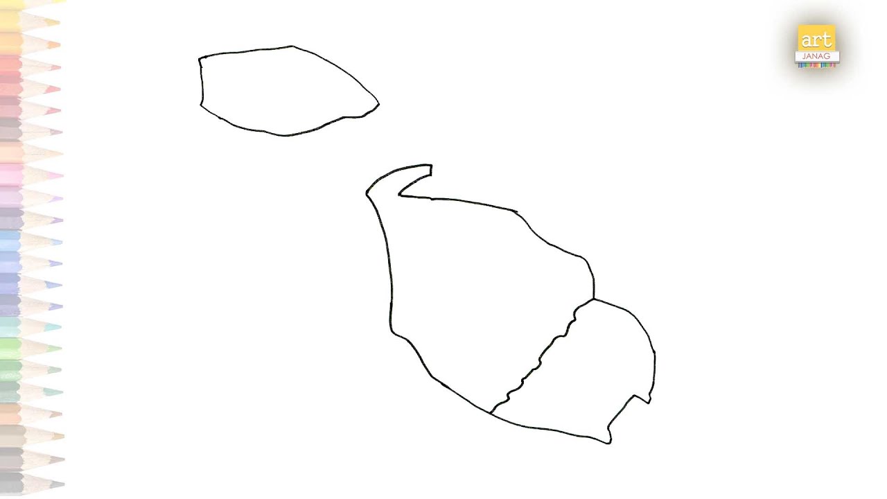 Malta Map outline | How to draw Malta Map step by step | Map drawing ...