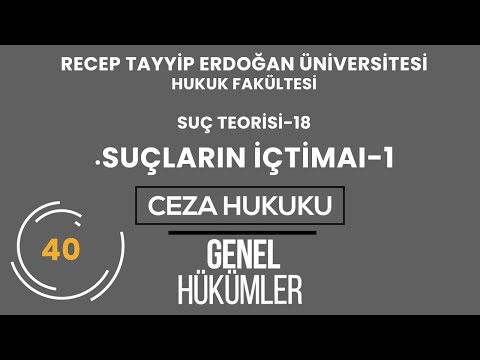 RTEÜ/CEZA HUKUKU/GENEL HÜKÜMLER/SUÇ TEORİSİ-18