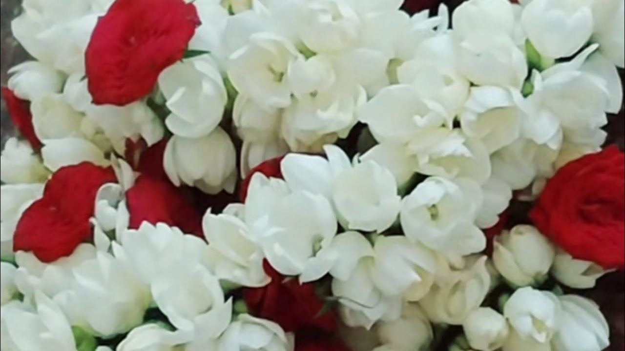 how to string gundumalli garland closely/diy flower garland making ...