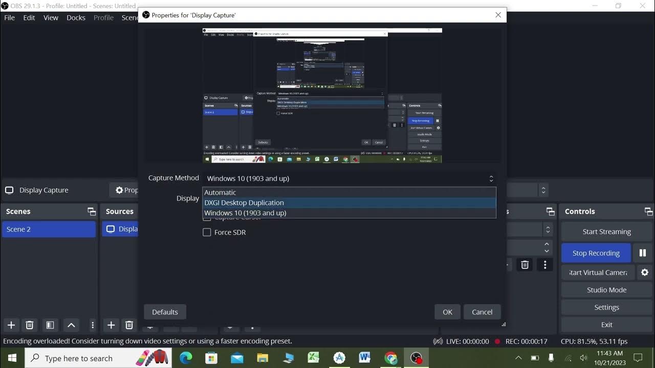 OBS mouse cursor not showing. problem solved. - YouTube
