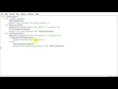 Python program to create class- accounting program - YouTube