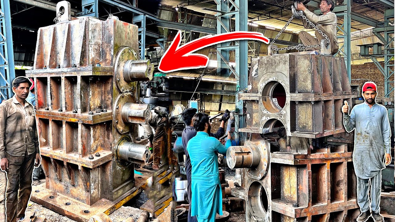 How we Made Heavy Duty Gearbox for Steel Mill - YouTube