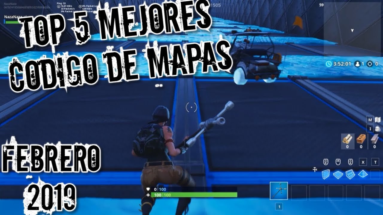TOP 5 LOS MEJORES CÓDIGOS de MAPAS para FORTNITE MODO CREATIVO de ...