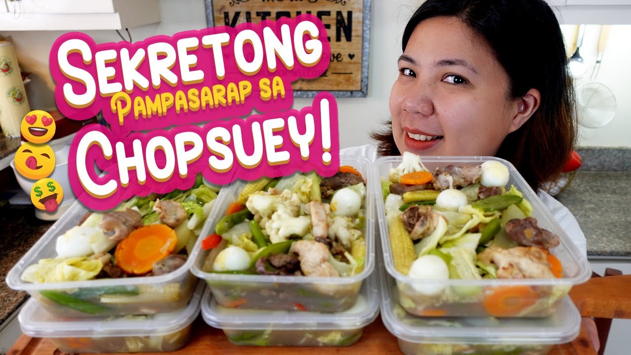 CHOPSUEY pang Negosyo, Recipe with Costing - YouTube