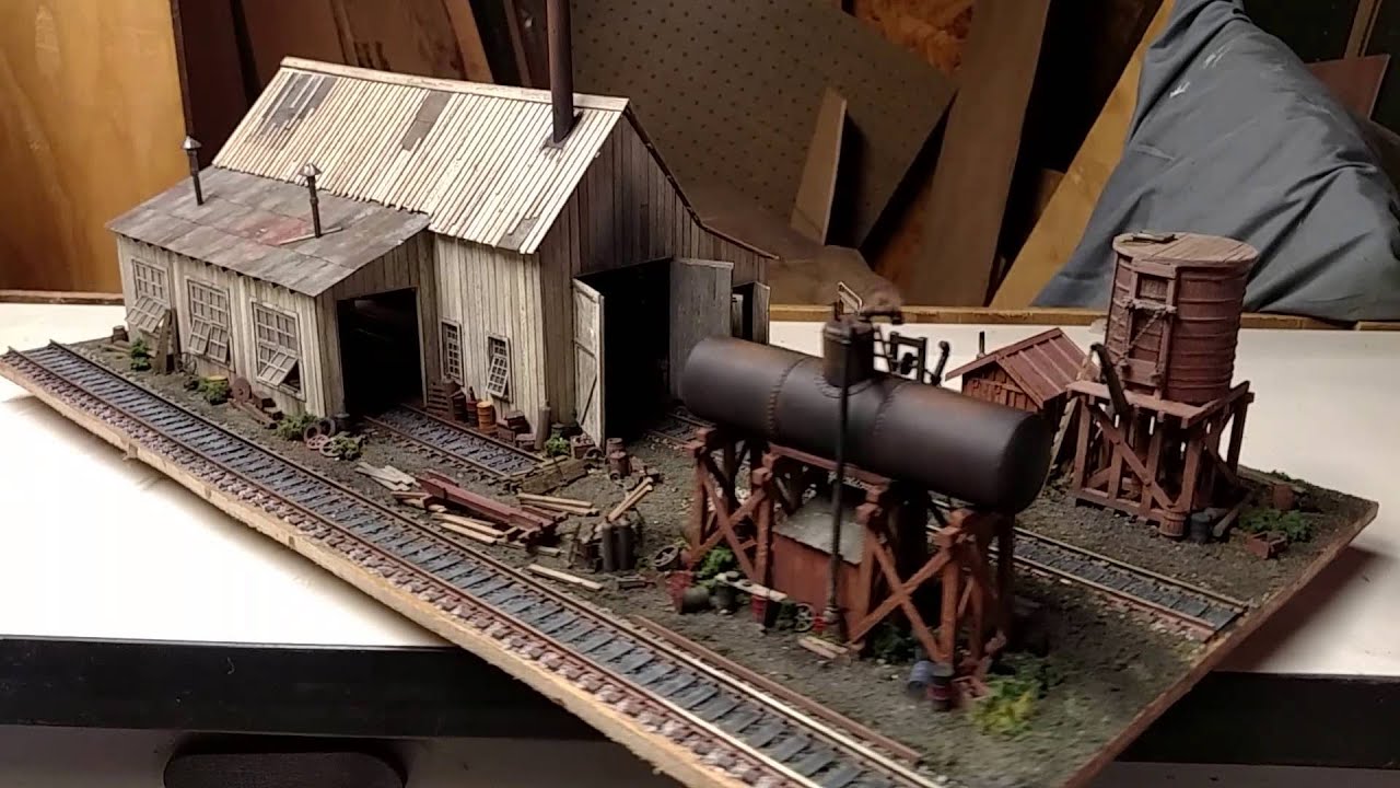 Final reveal for the Loco and Service shops. - YouTube