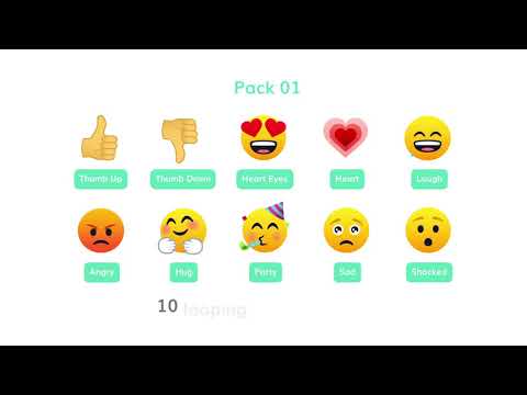 Animated Emoji Reactions - YouTube