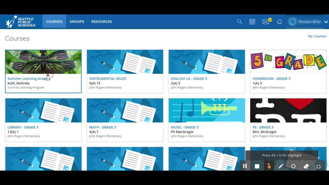 Student Schoology Login Tutorial - YouTube