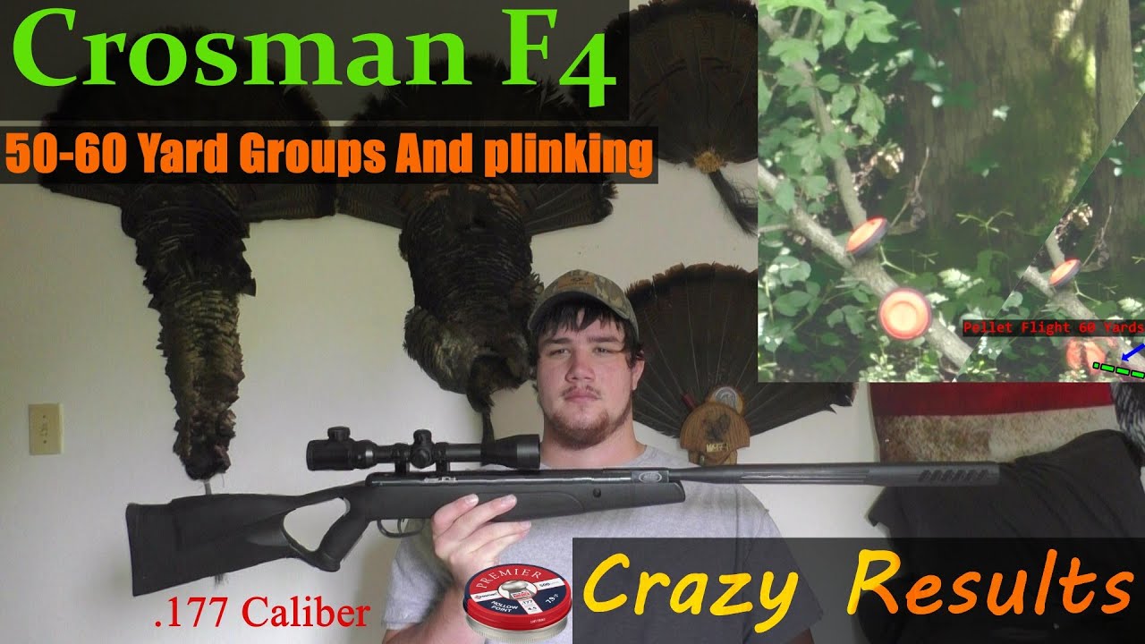 Full Review On The Crosman F4 60 Yard Target Shooting! (Testing ...