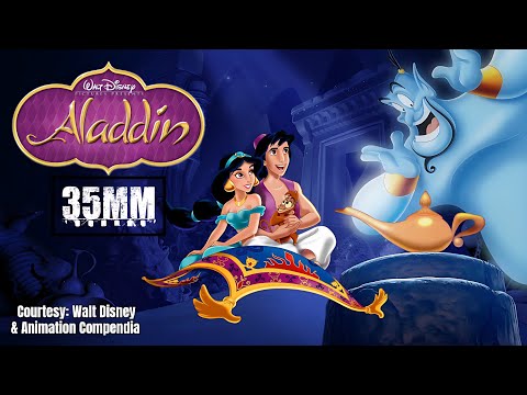 Aladdin (1992) 35MM Trailer 4K | Courtesy: Walt Disney & Animation Compendia | Robin Williams 