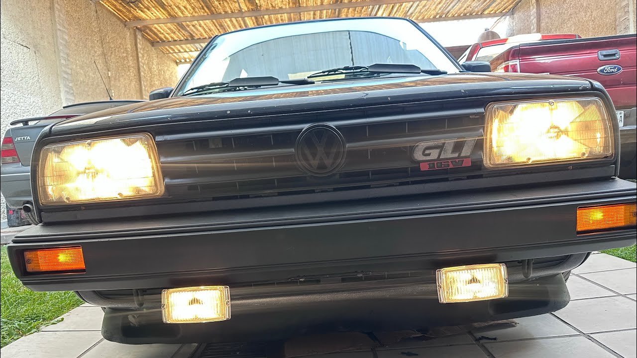 Faros ajustables para el Jetta GLI 16v Helios - YouTube