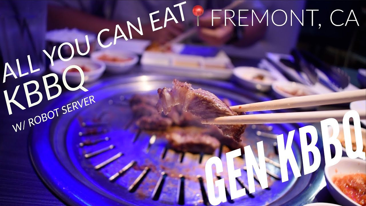 NEW! Gen KBBQ Fremont, CA Grand Opening location W/ Meat Serving Robot ...