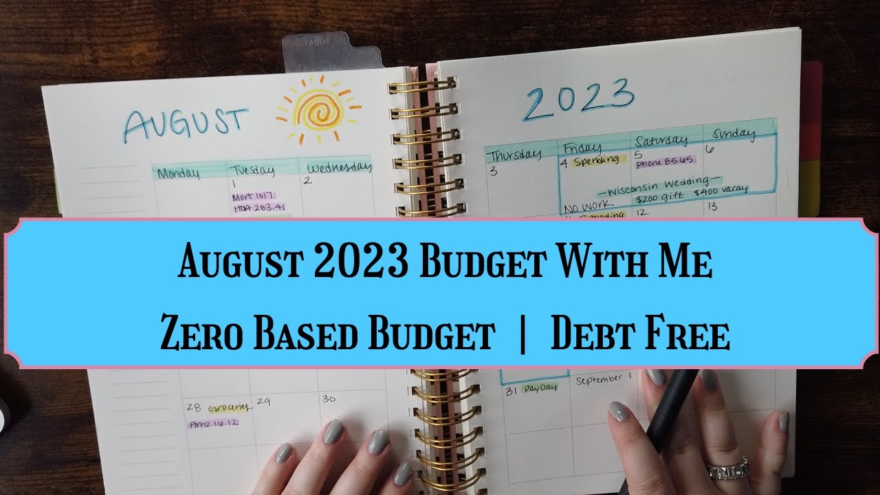 August Budget With Me! | Monthly Zero Based Budget - YouTube