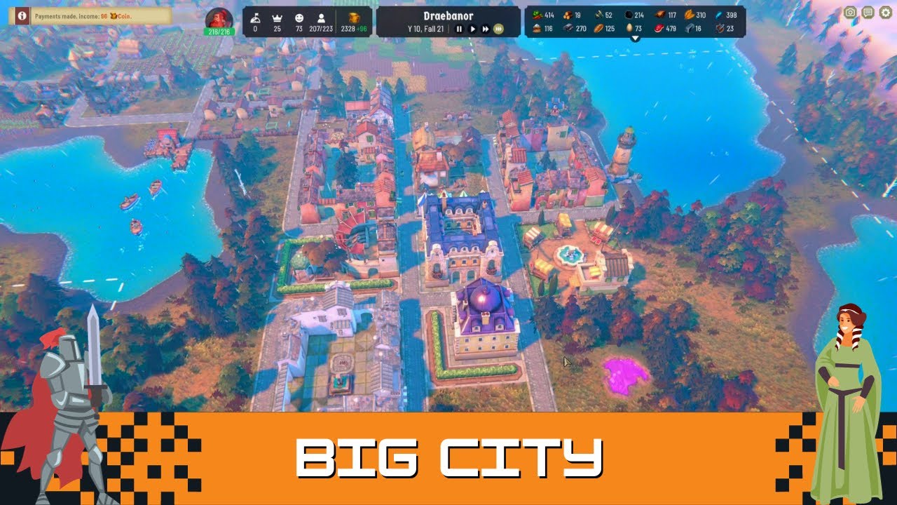 Big City Life with 200 people - Relaxing and Cozy Strategy Game ...