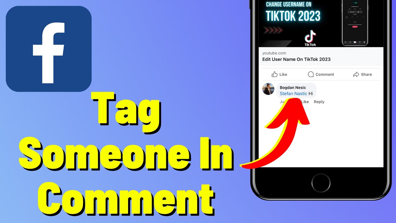 How to Tag Someone on Facebook In Comment - YouTube