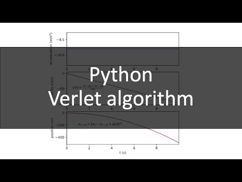 Verlet 알고리듬으로 자유 낙하 계산해보기 - YouTube