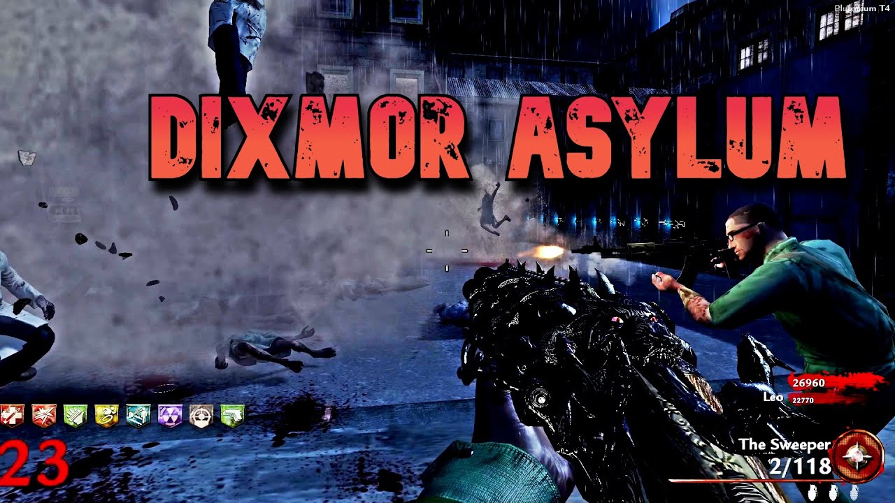 DIXMOR ASYLUM AWESOME MAP | WAW ZOMBIES CUSTOM MAP - YouTube
