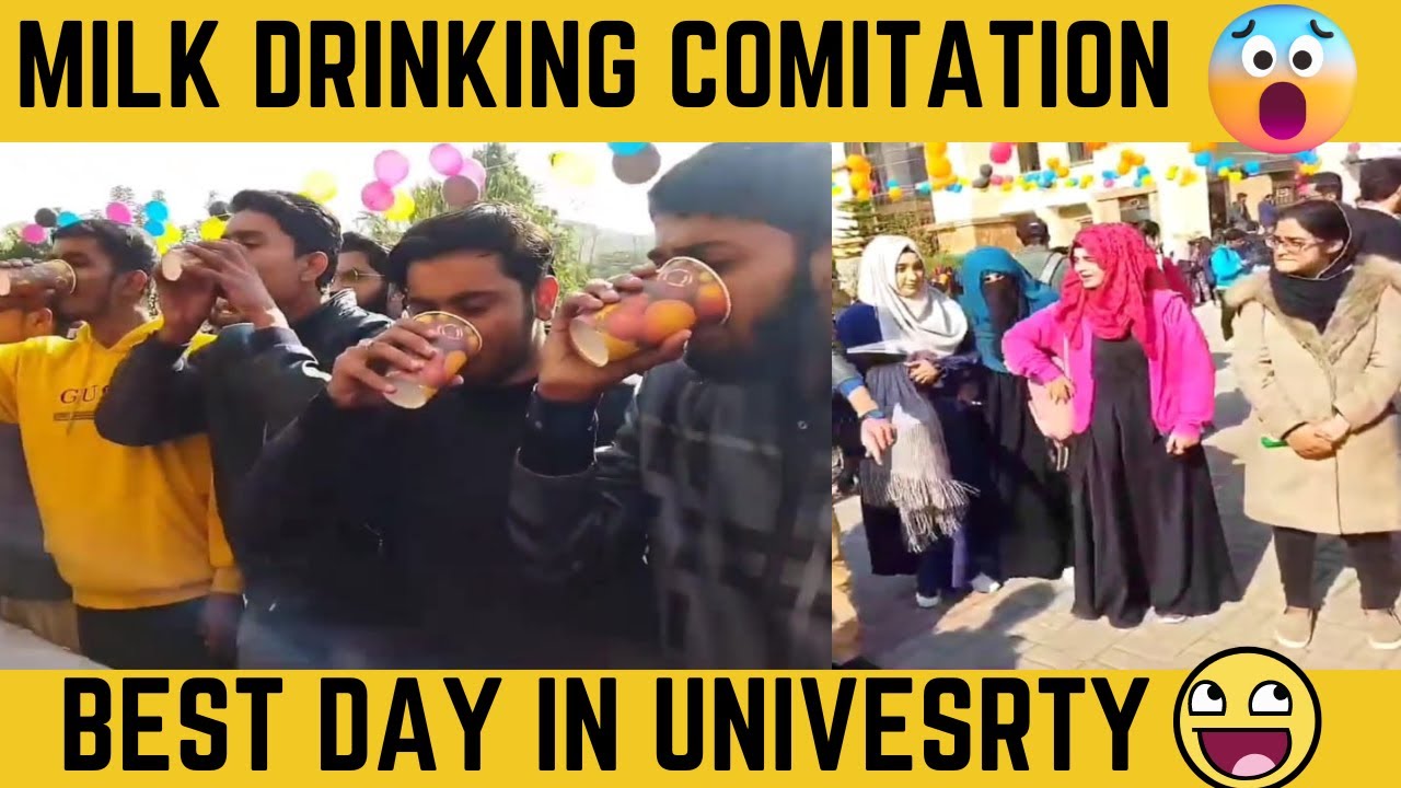 Milk competition In Universty | Fun in Universty | best Universty Event ...