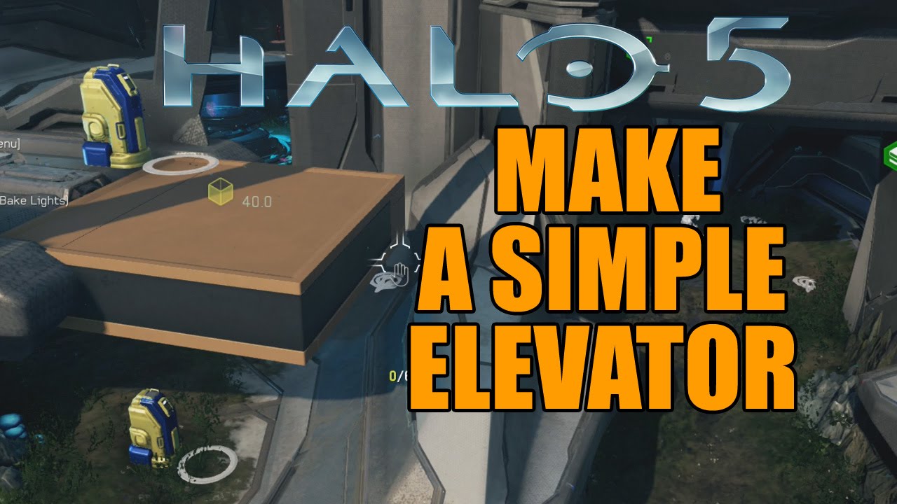 Halo 5 How To Build An Elevator | Simple Scripting In Halo 5 Forge - YouTube